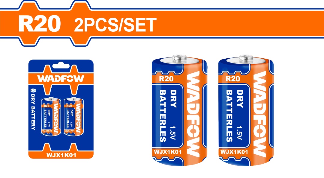 PACK X 2 PILAS D WADFOW WJX1K01