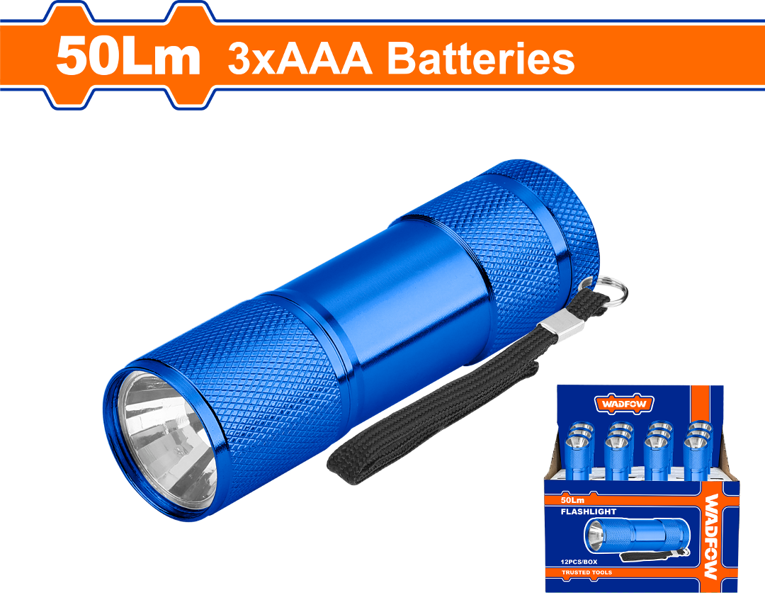 LINTERNA 50LM 30METROS 3XAAA WADFOW WFL2J03
