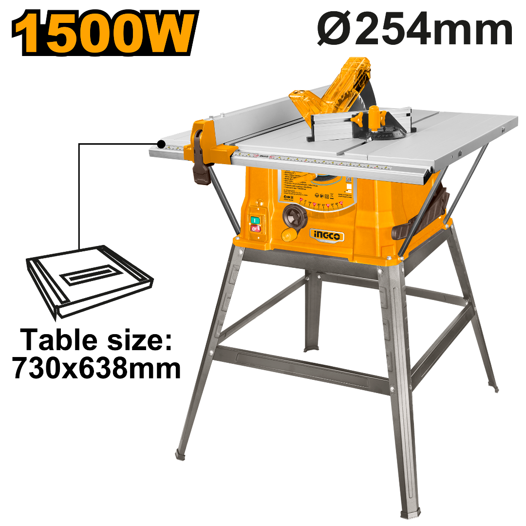 SIERRA DE MESA 10" 1500W INGCO TS150078 HERRAMIENTAS ELÉCTRICAS SIERRAS ...