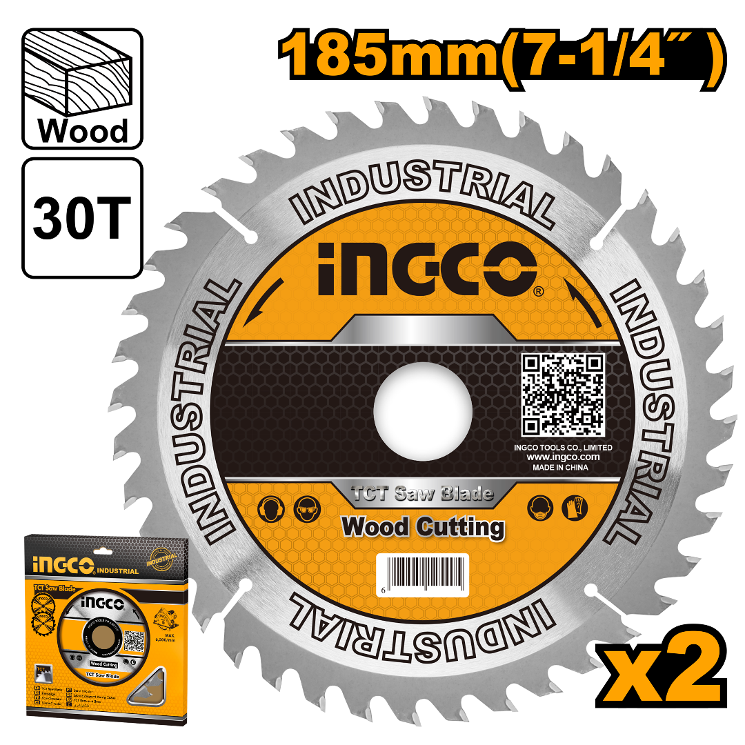 SET X2 DISCOS (7-1/4") 30D INGCO SUPER SELECT TSB118510