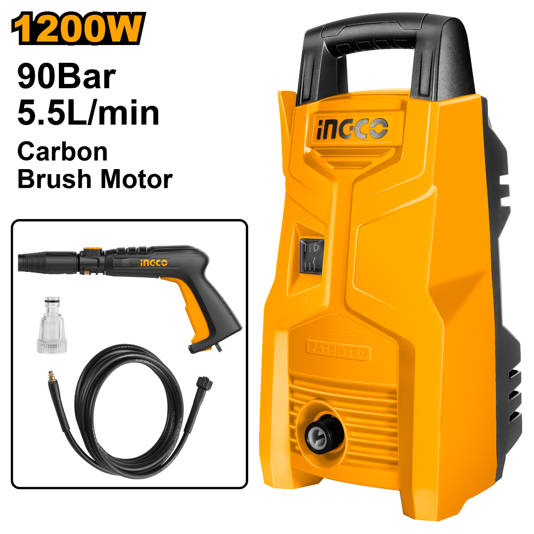 HIDROLAVADORA 90BAR SUPER SELECT INGCO HPWR12008