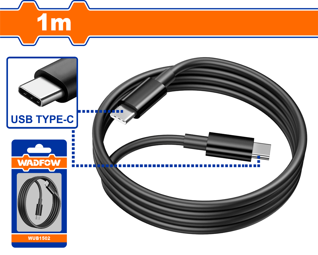 CABLE USD C A USB C 1M WUB1502 WADFOW