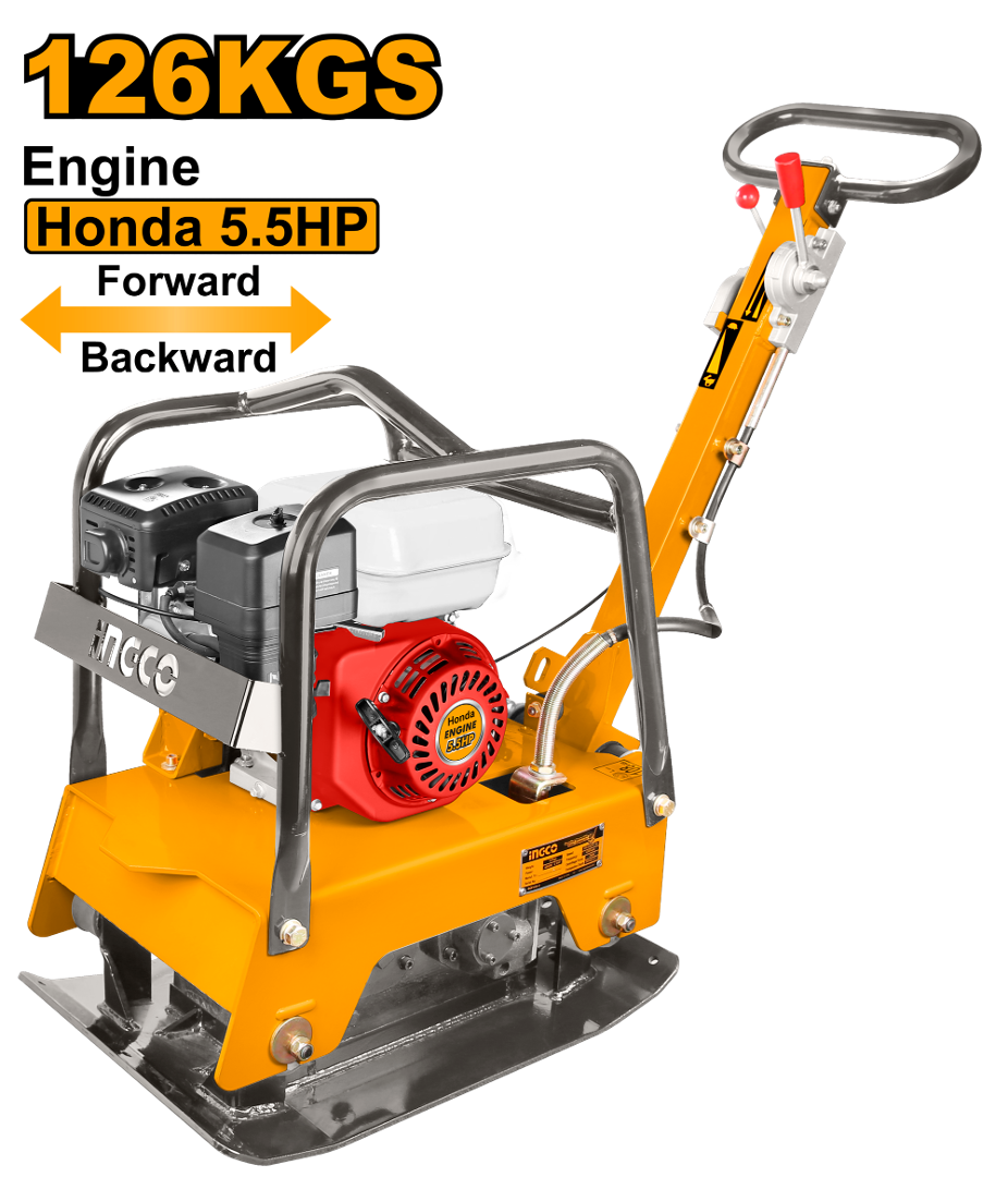 PLANCHA COMPACTADORA 126KG MOTOR HONDA 5.5HP INGCO GCP125-1 ...