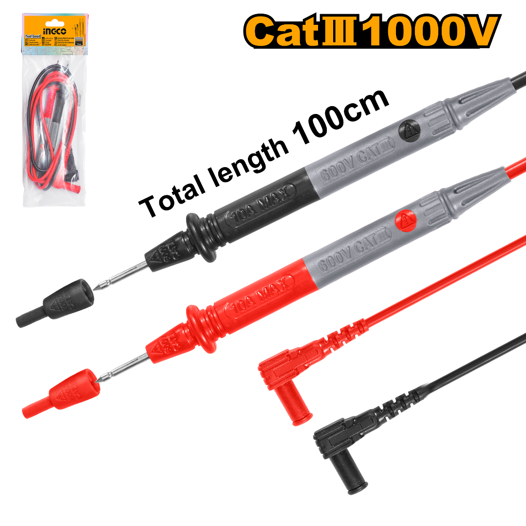 CABLE TESTER MULTIMETRO 100CM CATIII 1000V INGCO TL1431 HERRAMIENTAS ...