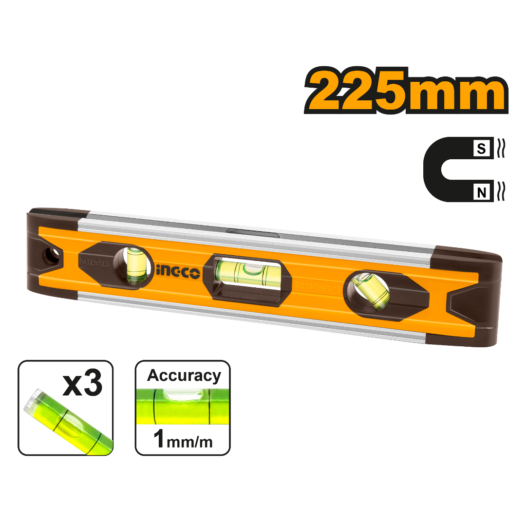 NIVEL MINI 22.5 CM INGCO HMSL01030